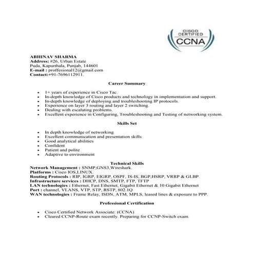 Scereil Resume | DOC