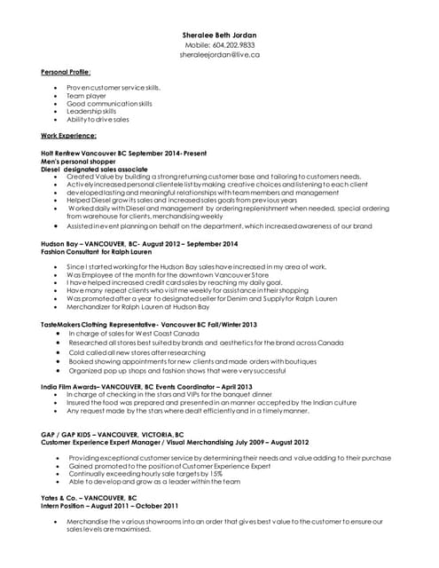 Resume Final Edit | PDF | Skin Care | Beauty