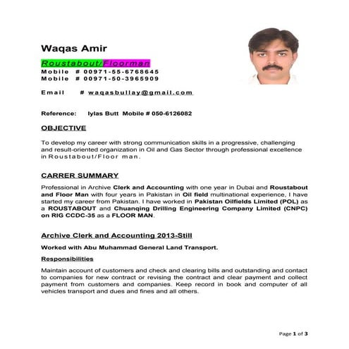 Waqas Updated CV | DOC