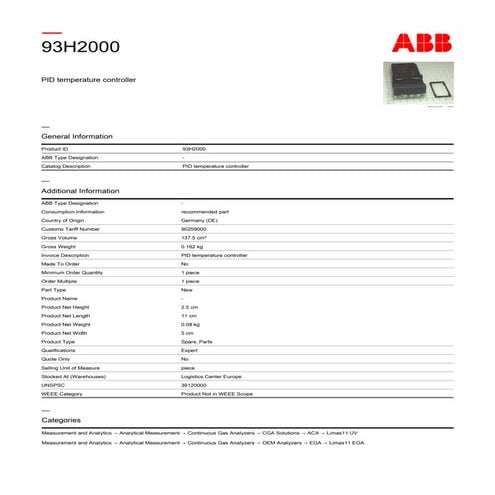 93 h2000 pid-temperature-controller | PDF