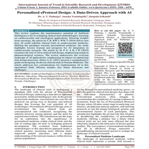 Intelligent eCRF Design Improving Data Quality with AI | PDF