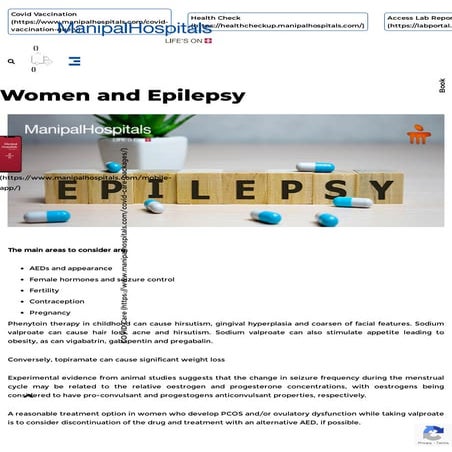Women and Epilepsy: Approach to women with epilepsy | PPTX
