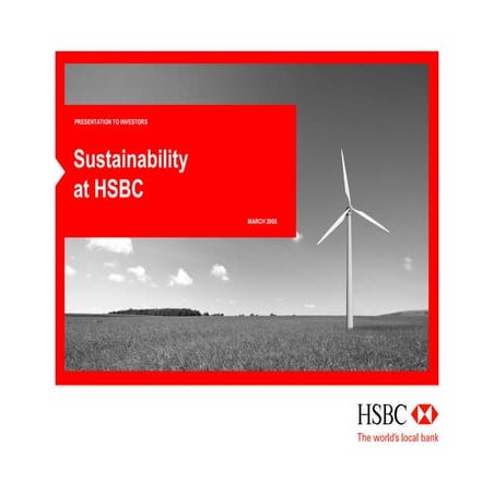 Sustainability at HSBC | PDF