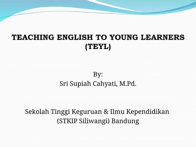 English materials for young learners | PPTX