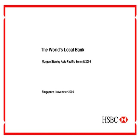HSBC The World's Local Bank | PDF