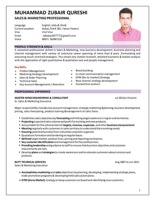 Sultan's CV-1 | DOCX | Sales | Business