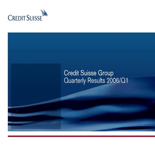 credit-suisse Presentation slides | PDF | Business Accounting & Finance ...