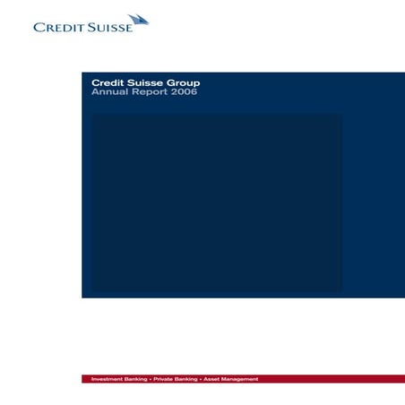 credit-suisse Annual Report 2006 | PDF