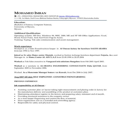 Mohamed imran | DOCX