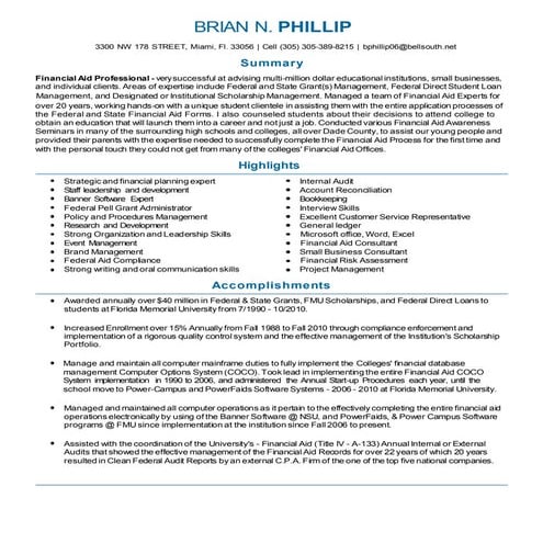 Brian Phillip Resume Updated 06-16-2016 | DOCX