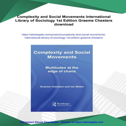 Complexity and Social Movements International Library of Sociology 1st ...