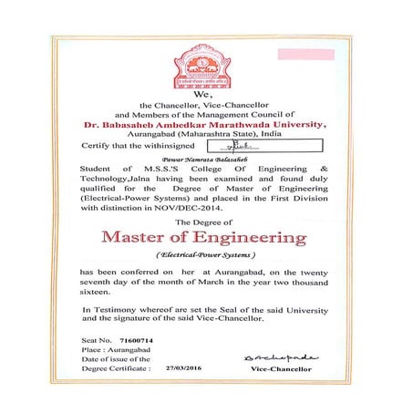 ME Certificate | PDF