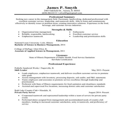james smyth resume | PDF | Business Administration | Business