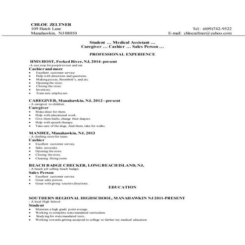 Shannons Resume (1) | DOC