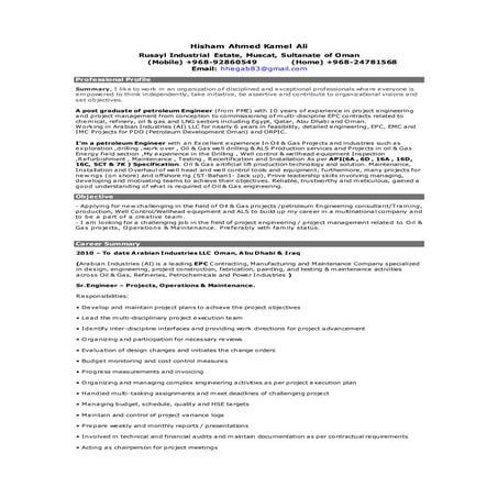 Hisham Resume ( CV ) | DOCX