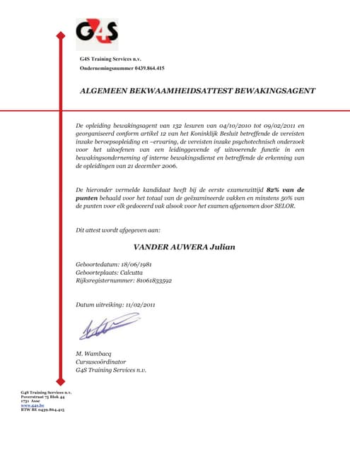 Reference Letter - KK Security | PDF