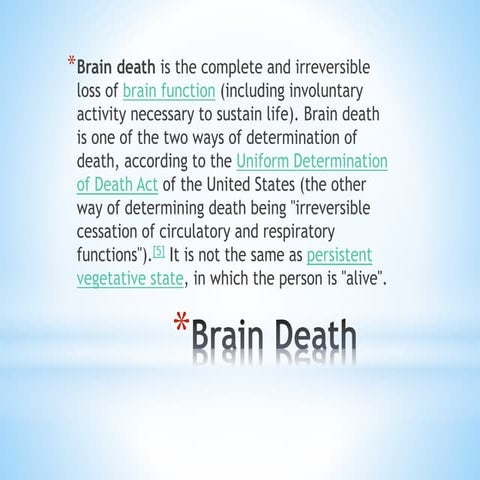 Braindeath | PPT