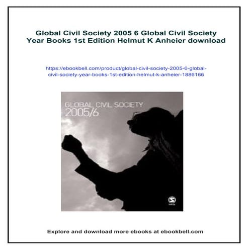 Global Civil Society 2005 6 Global Civil Society Year Books 1st Edition ...