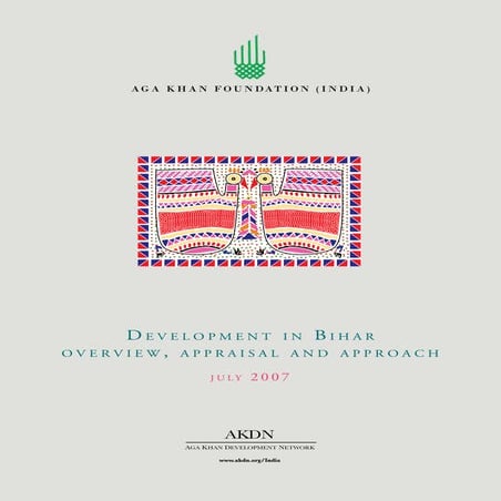 Development in Bihar- Overview of appraisal and approach AKDN | PDF