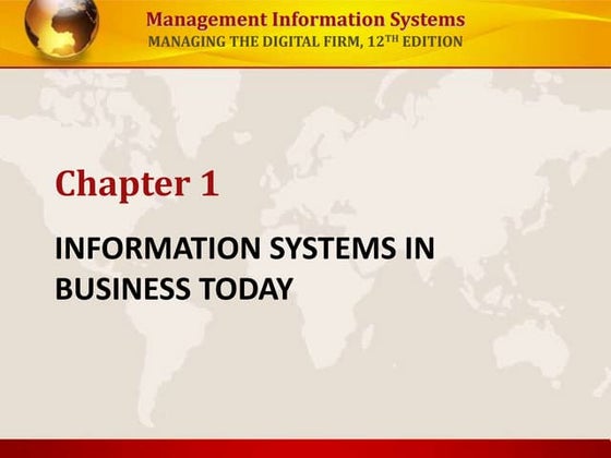 LECTURE 1: INFORMATION SYSTEMS IN BUSINESS TODAY | PPT | Operating Systems | Computer Software ...