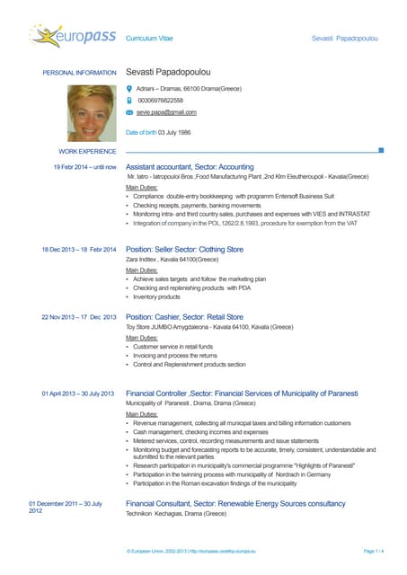 CV Angeliki Amanitou | PDF