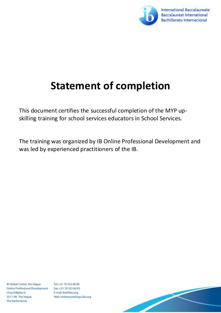Statement of completion_MYP_School Services