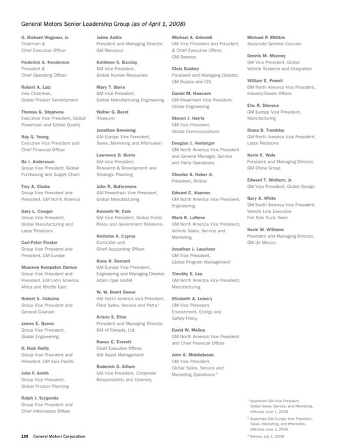 2003 Annual Report Officers and Operating Executives and General ...