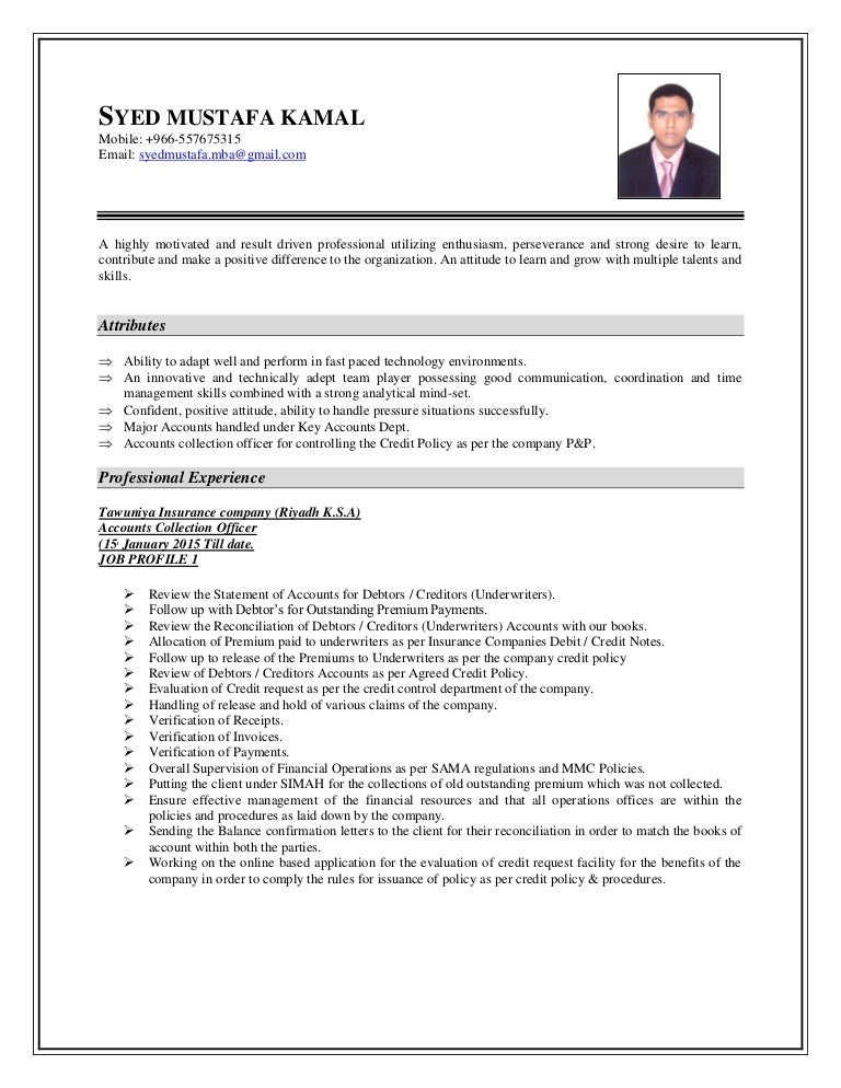 syed Mustafa CV