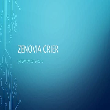 Zenovia Crier | PPTX