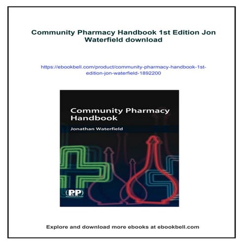 Community Pharmacy Handbook 1st Edition Jon Waterfield | PDF