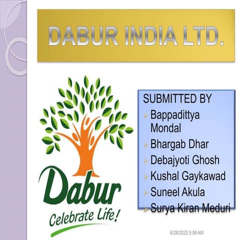 Dabur case study | PPT