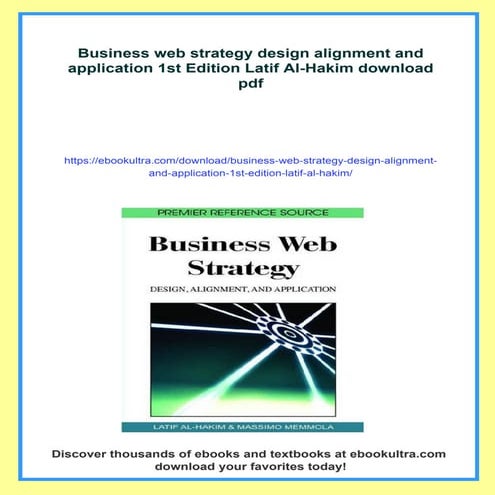 Business web strategy design alignment and application 1st Edition ...