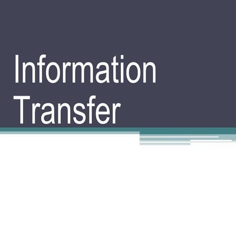 English Information Transfer | PPT