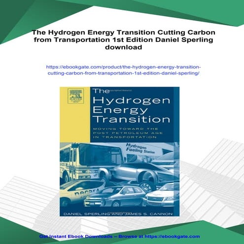 The Hydrogen Energy Transition Cutting Carbon from Transportation 1st ...
