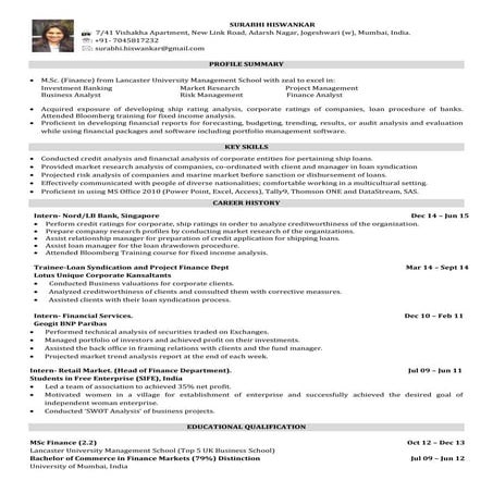 Curriculam Vitae | DOCX