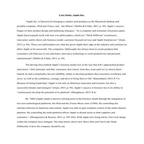 Case Study Apple Inc | DOC