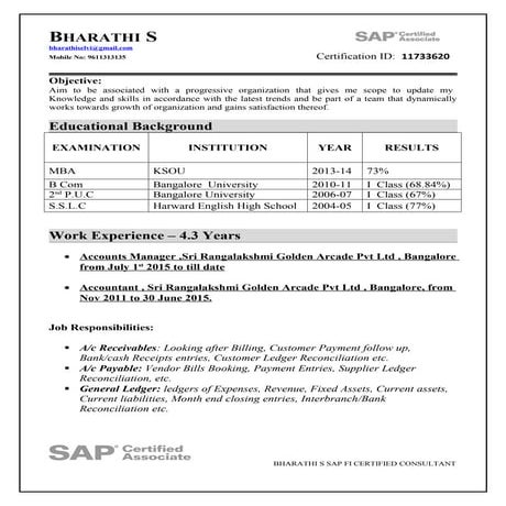 bharathi CV1 | DOC