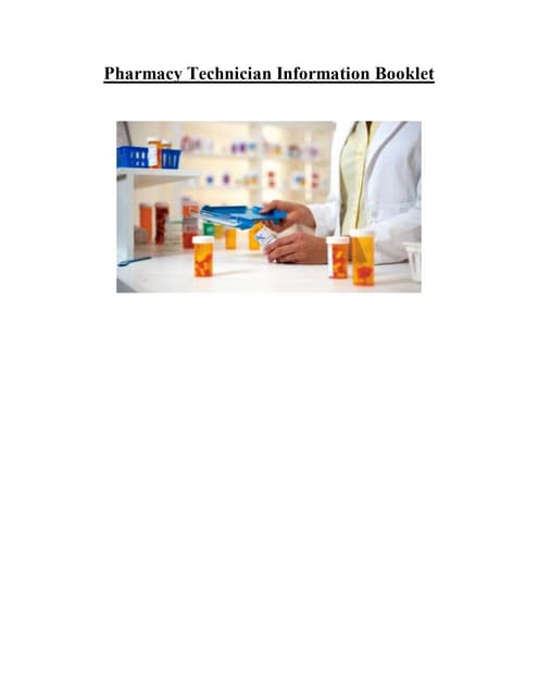 Chapter 2 the pharmacy technician | PPT