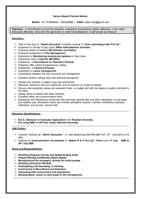 Kavitha Resume | DOC