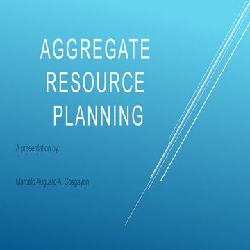 0201B Aggregate Resource Planning | PPTX