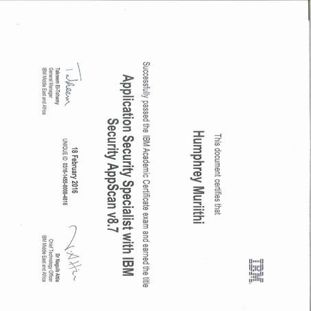 IBM - Application Specialist | PDF