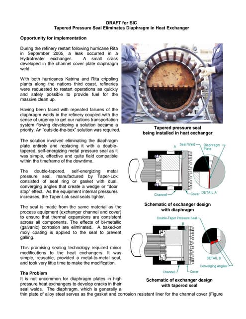 Simplified breech lock arrangement-for shell & tube heat exchangers | PDF