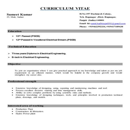 Sumeet Kumar Resume | DOCX