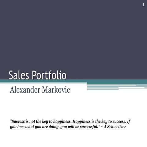 Sales Portfolio | PPT