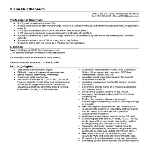 RESUME, IAN UPPSTROM, RNFA | DOCX