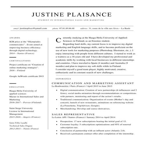 CV ENGLISH SP | PDF