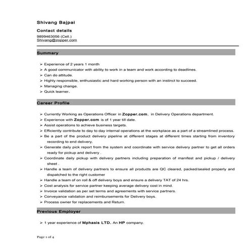 My Resume | PDF