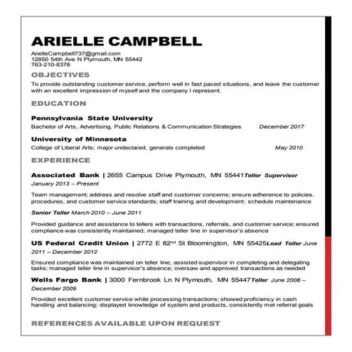 Arielle Campbell Resume | DOCX