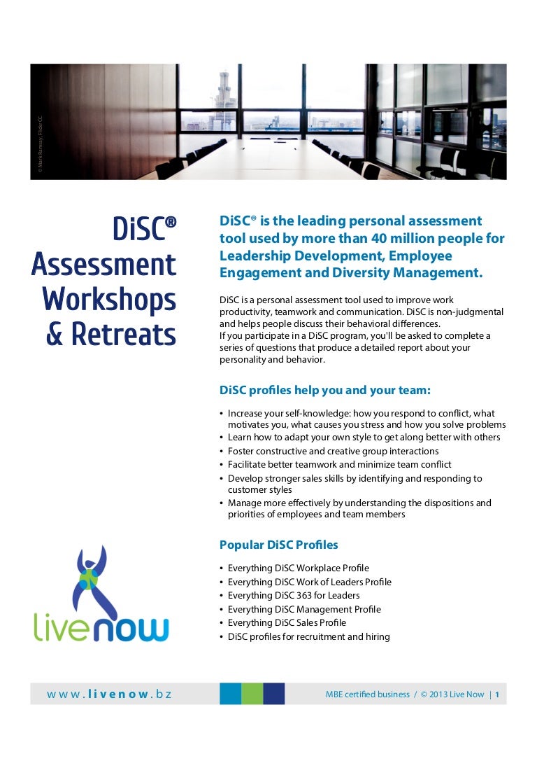 DiSC Workplace flyer