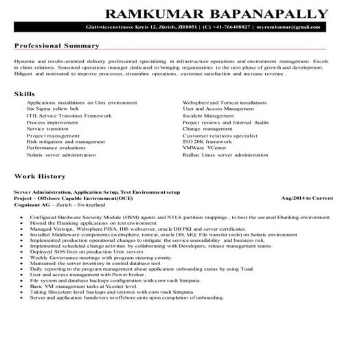 Ramkumar Bapanapally Resume | DOCX